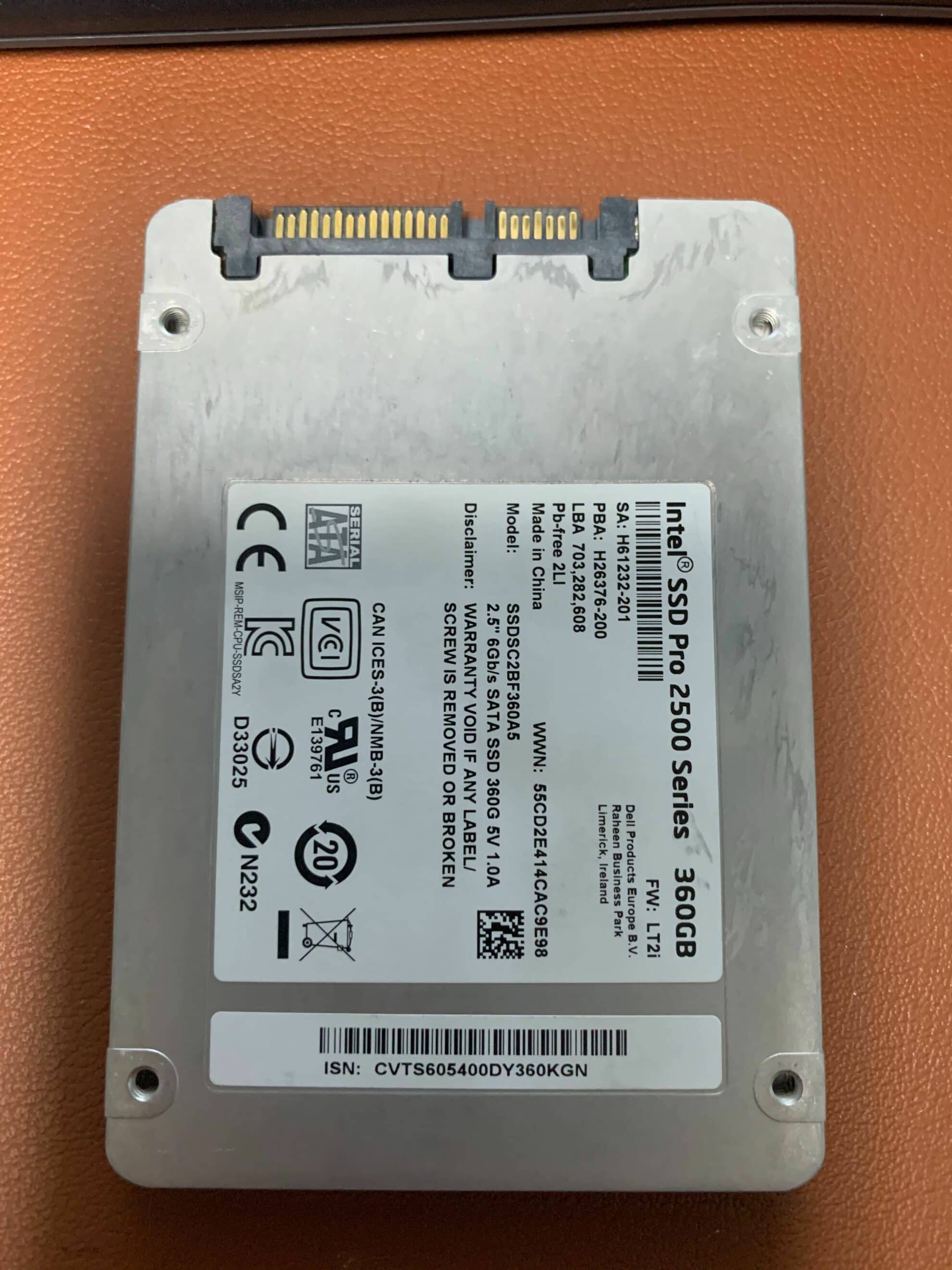 Intel Pro 2500 SSD Stopped Working